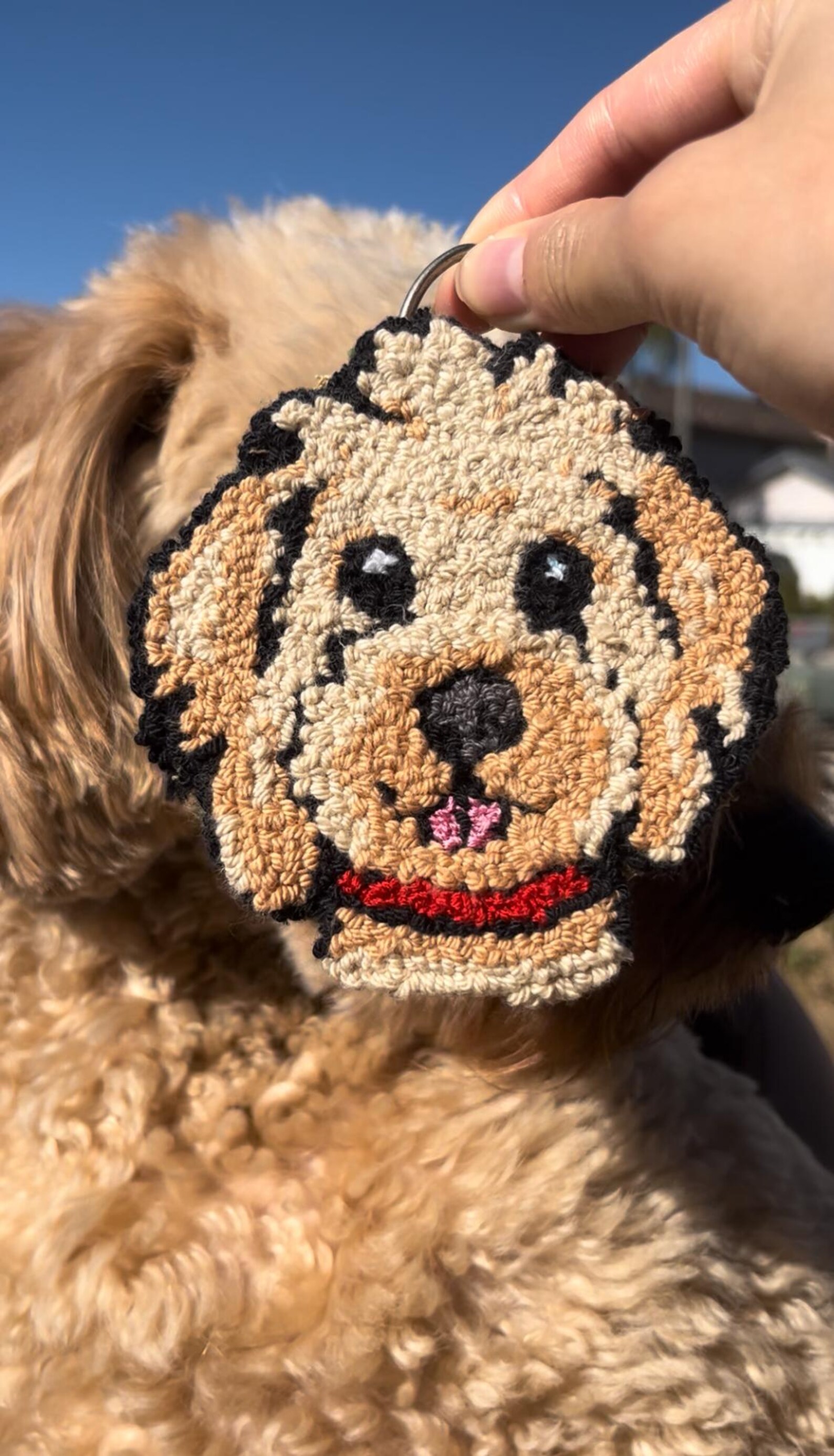 Cute DIY Goldendoodle Dog Puppy Punch Needle Pattern Template PDF ...