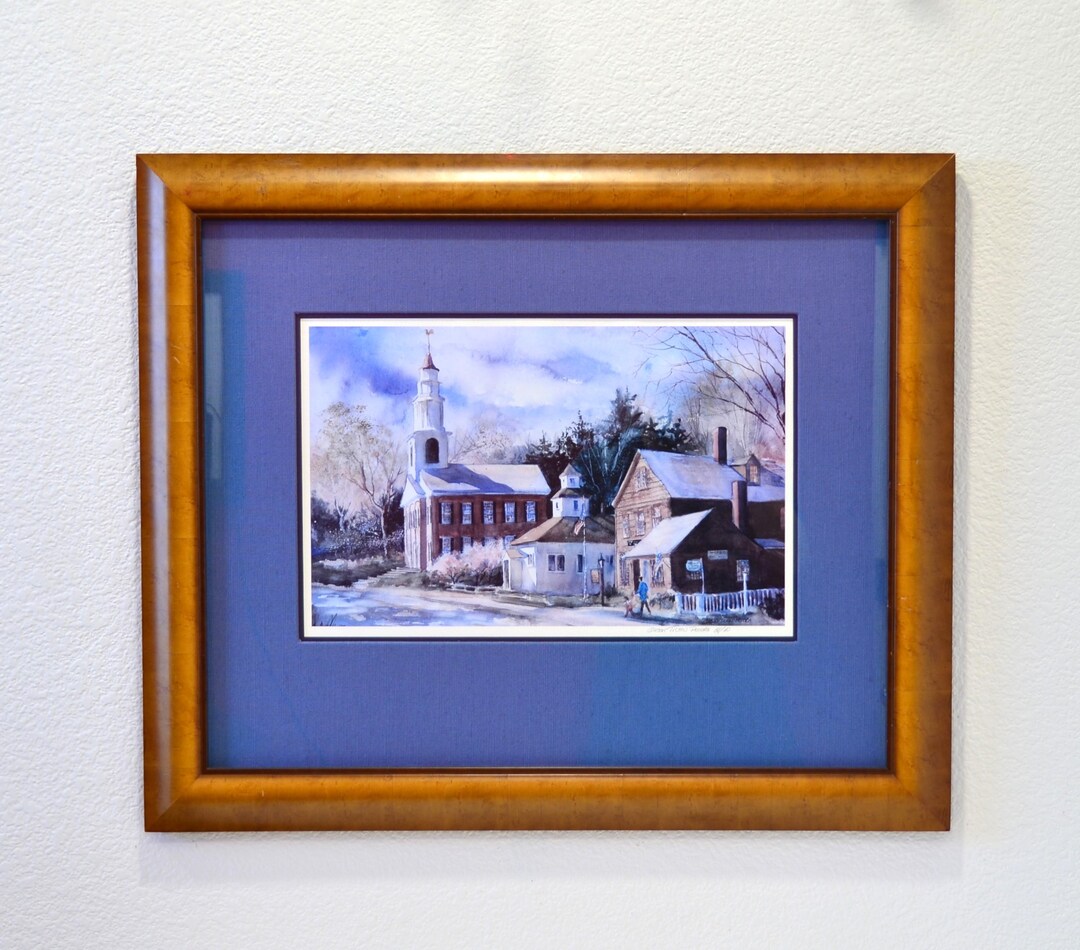 Church Cityscape Lithograph Print of Watercolor Painting by Susan ...