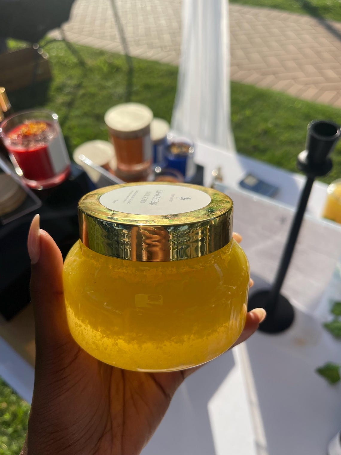 Flower Field Body Scrub (with Vitamin E & Papaya Seed Oil) - Etsy