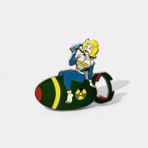 Fallout Girl Enamel Pin - Etsy
