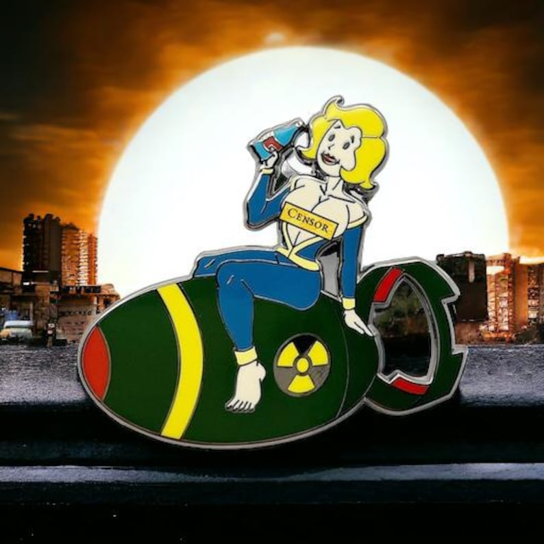 Fallout Girl Enamel Pin - Etsy