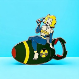 Fallout Girl Enamel Pin - Etsy