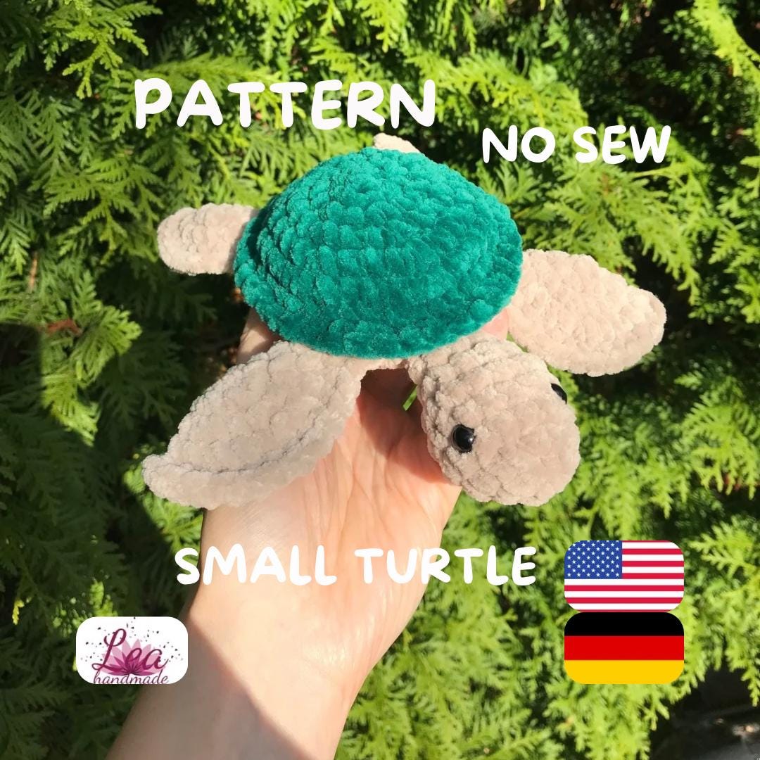 NO SEW Small Turtle Crochet Pattern - Etsy