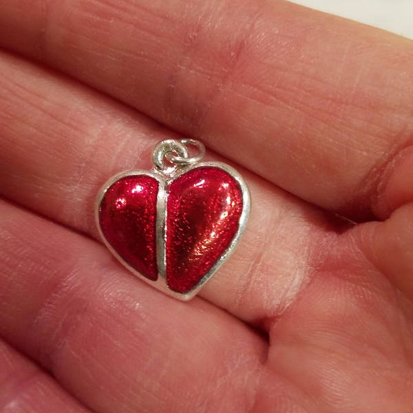 Broken Heart Charm - Etsy