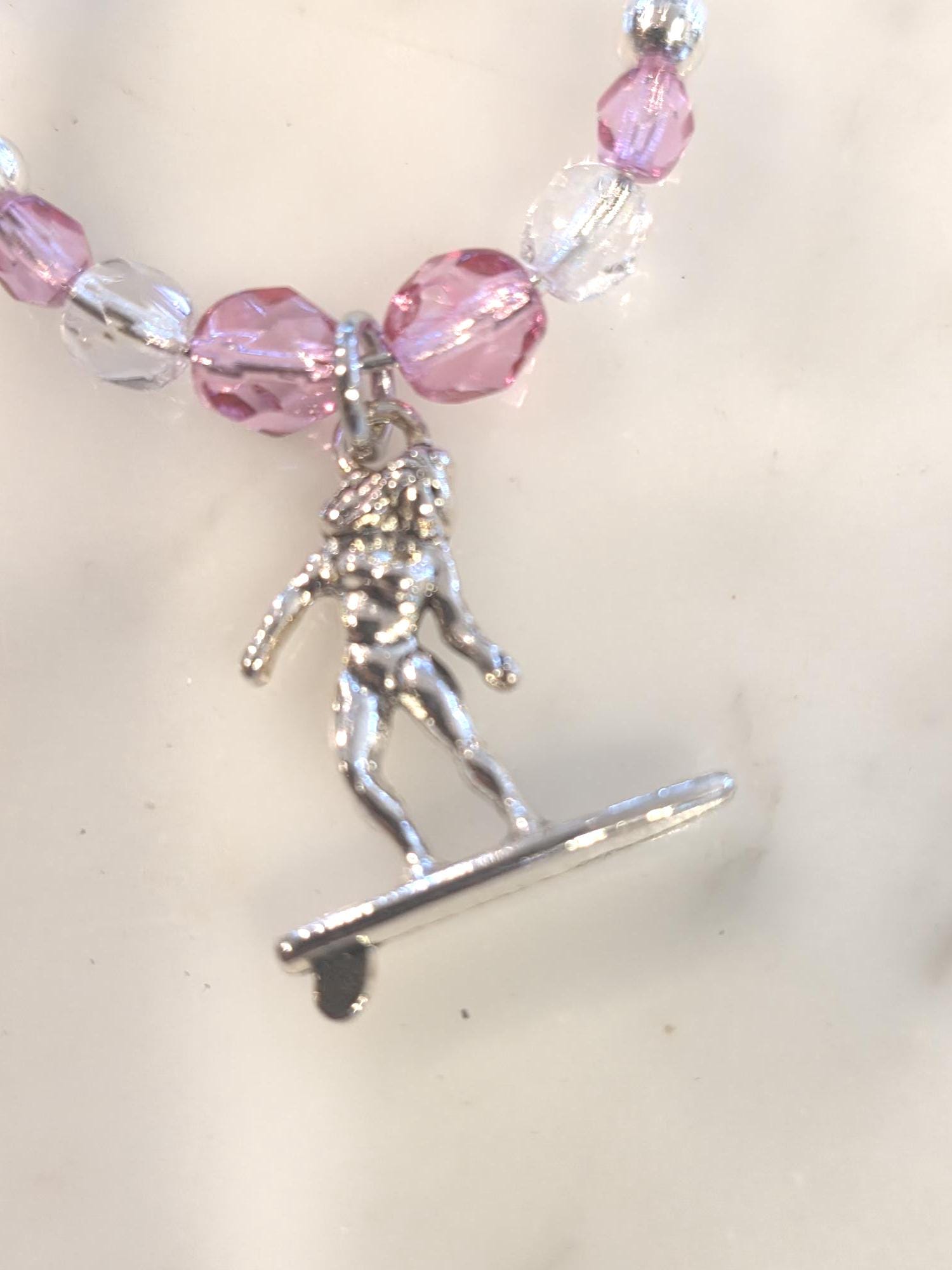 Surfer Surfing Themed Wine Charms W Pouch - Etsy