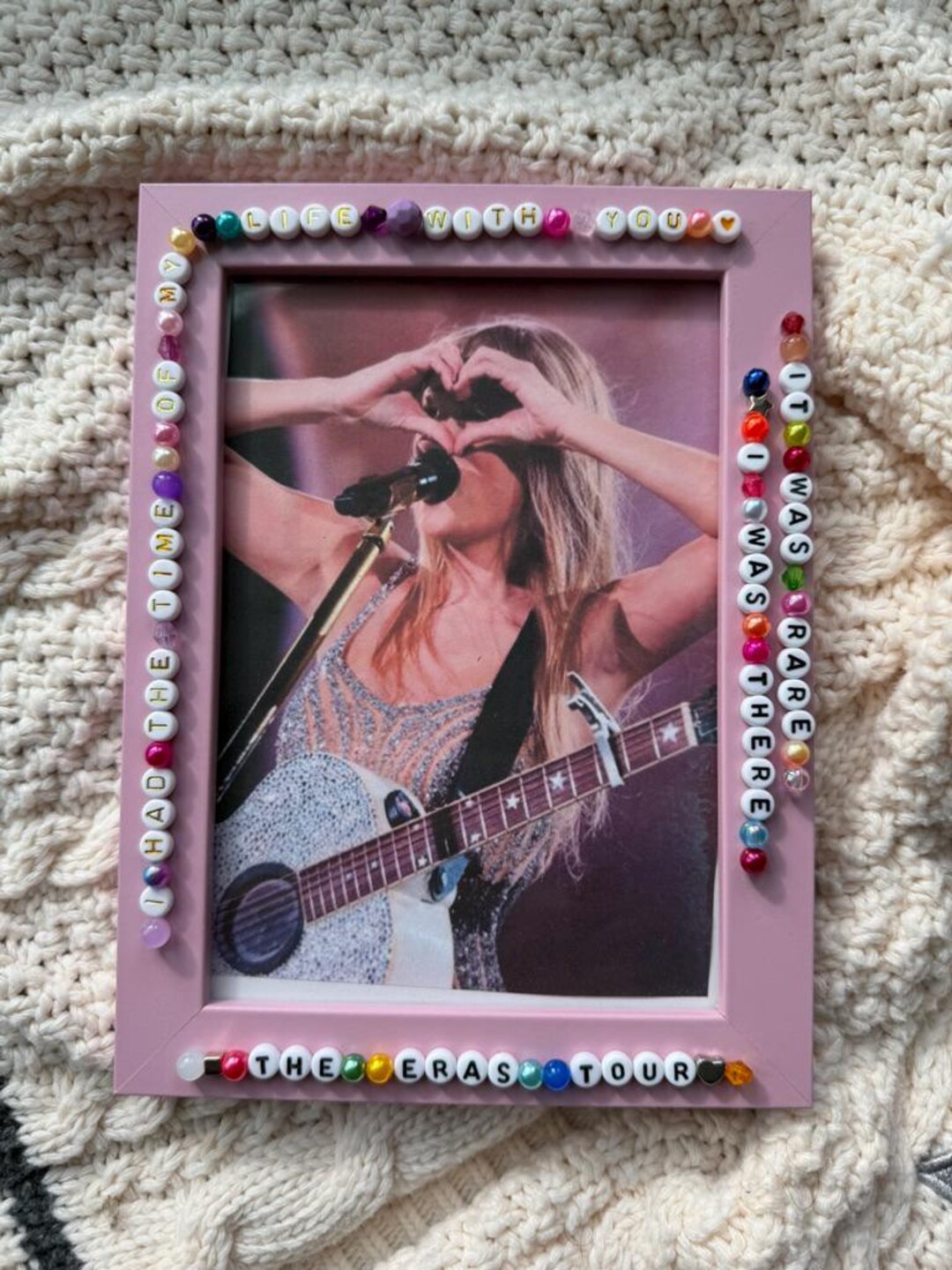 Friendship Bracelet Picture Frame Inspired by the Eras Tour - Etsy
