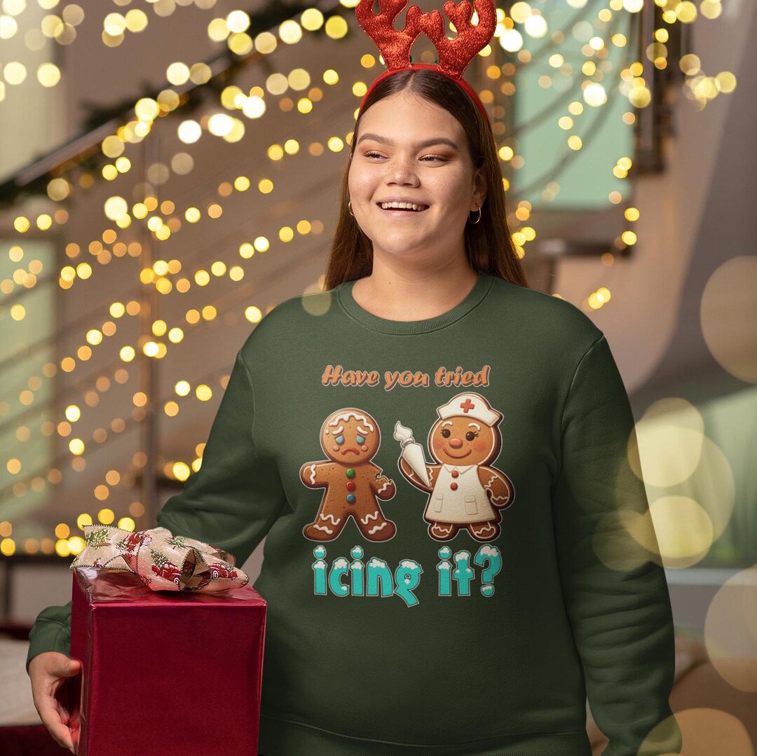 Funny Gingerbread Man Sweatshirt: Christmas Sweater - Etsy