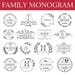 Family Name Monogram SVG Bundle: Split Monogram & Wedding Sign for ...