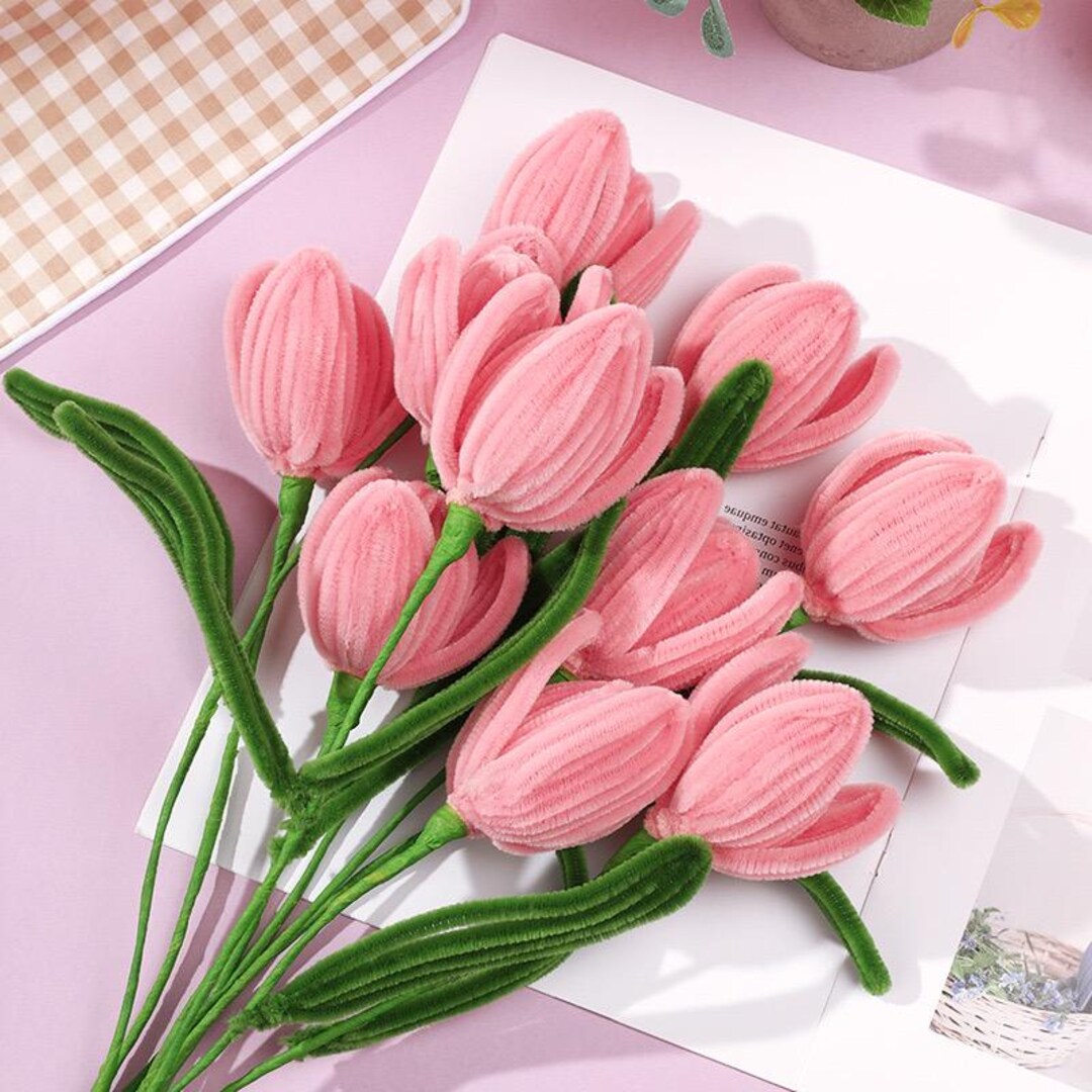 DIY Twisted Flower Bouquet Kit – Tulip Flower Craft Kit With Twisted ...