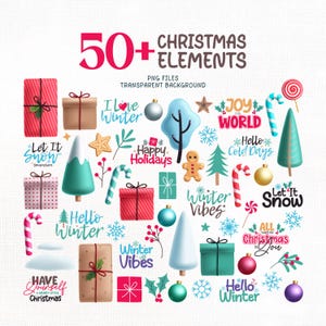 Winter Christmas Animals PNG Clipart, Christmas Characters Clipart ...