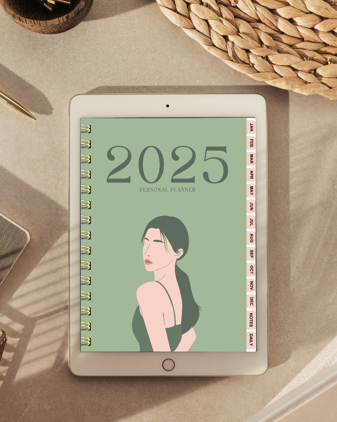 2025 Digital Planner, Dated Digital Planner, Daily Planner, Monthy ...