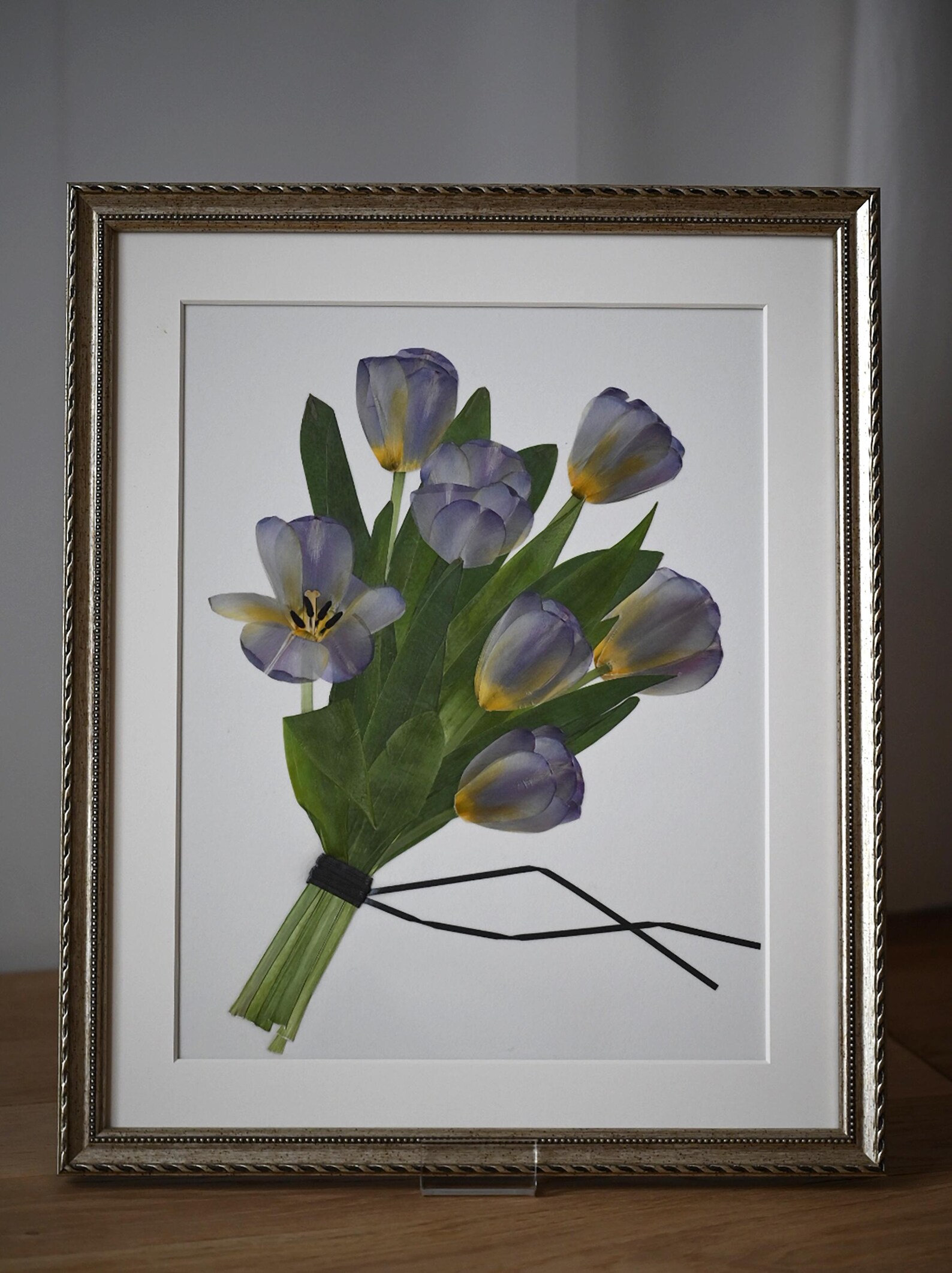 Pressed-flower Art Frame tulip Bouquet - Etsy