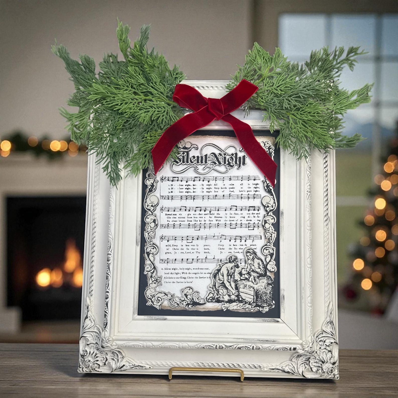 Silent Night Nativity Frame Cutout | Coordinates With Chalk Couture ...