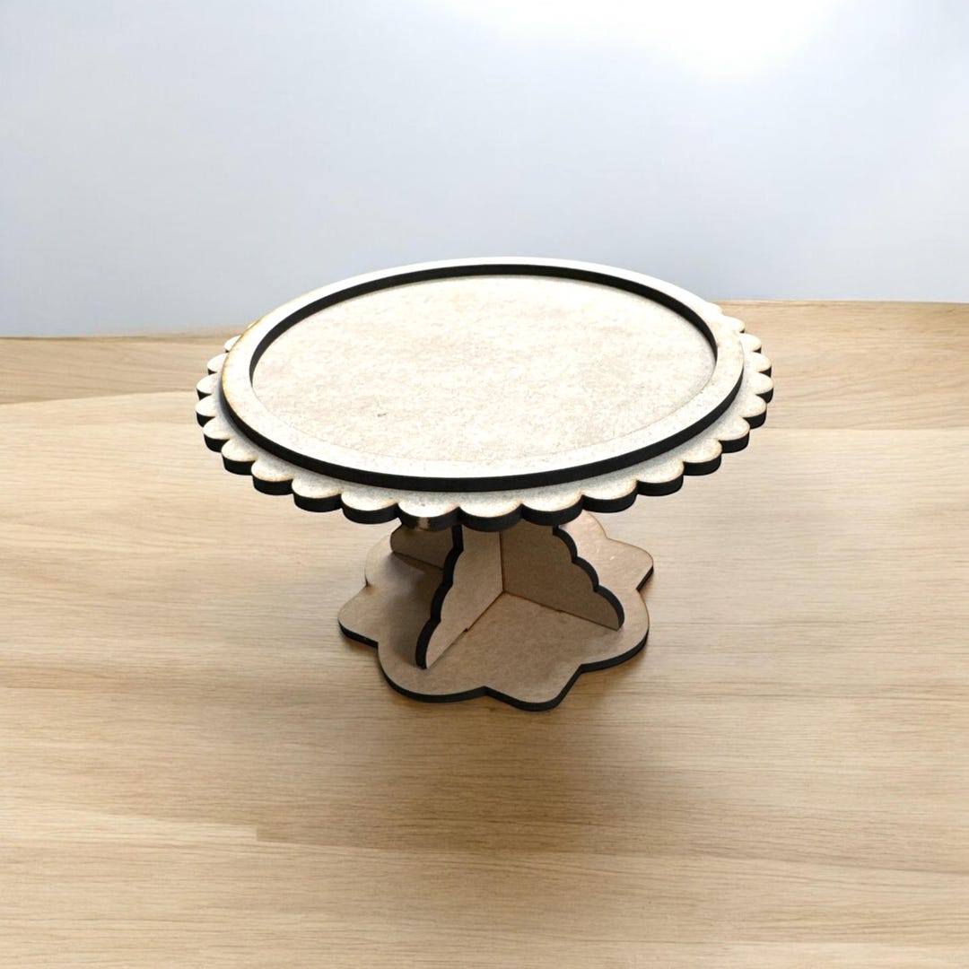 DIY Wood Pedestal Stand Kit: Unfinished MDF Display Riser| Paintable ...