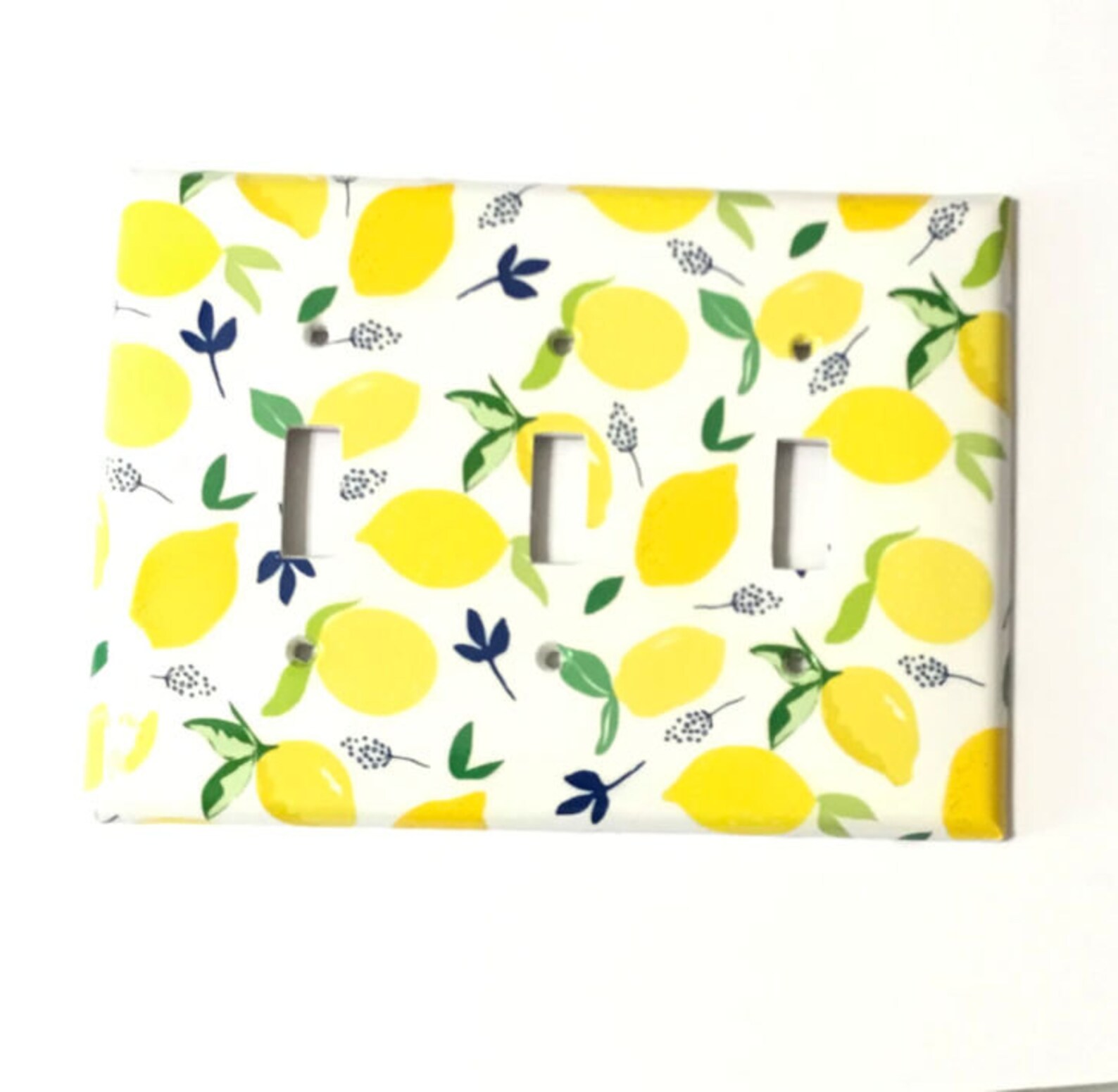 Summer Lemons Light Switch Fruit switch plate cover Kitchen | Etsy