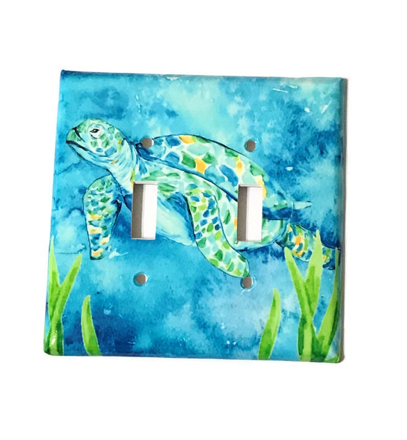 Sea Turtle Light Switch Cover Turtle Switchplate Ocean | Etsy