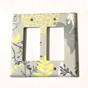 Gray Yellow Switchplate Cover Light Switch Cover Single - Etsy
