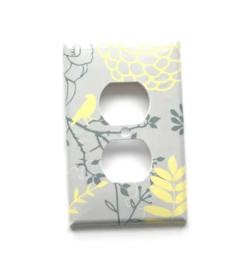 Gray Yellow Switchplate Cover Light Switch Cover Single - Etsy