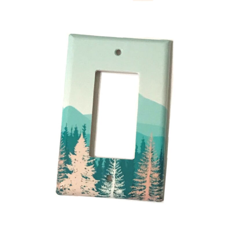 Landscape Mountain Trees Light Switch Cover Switchplate - Etsy