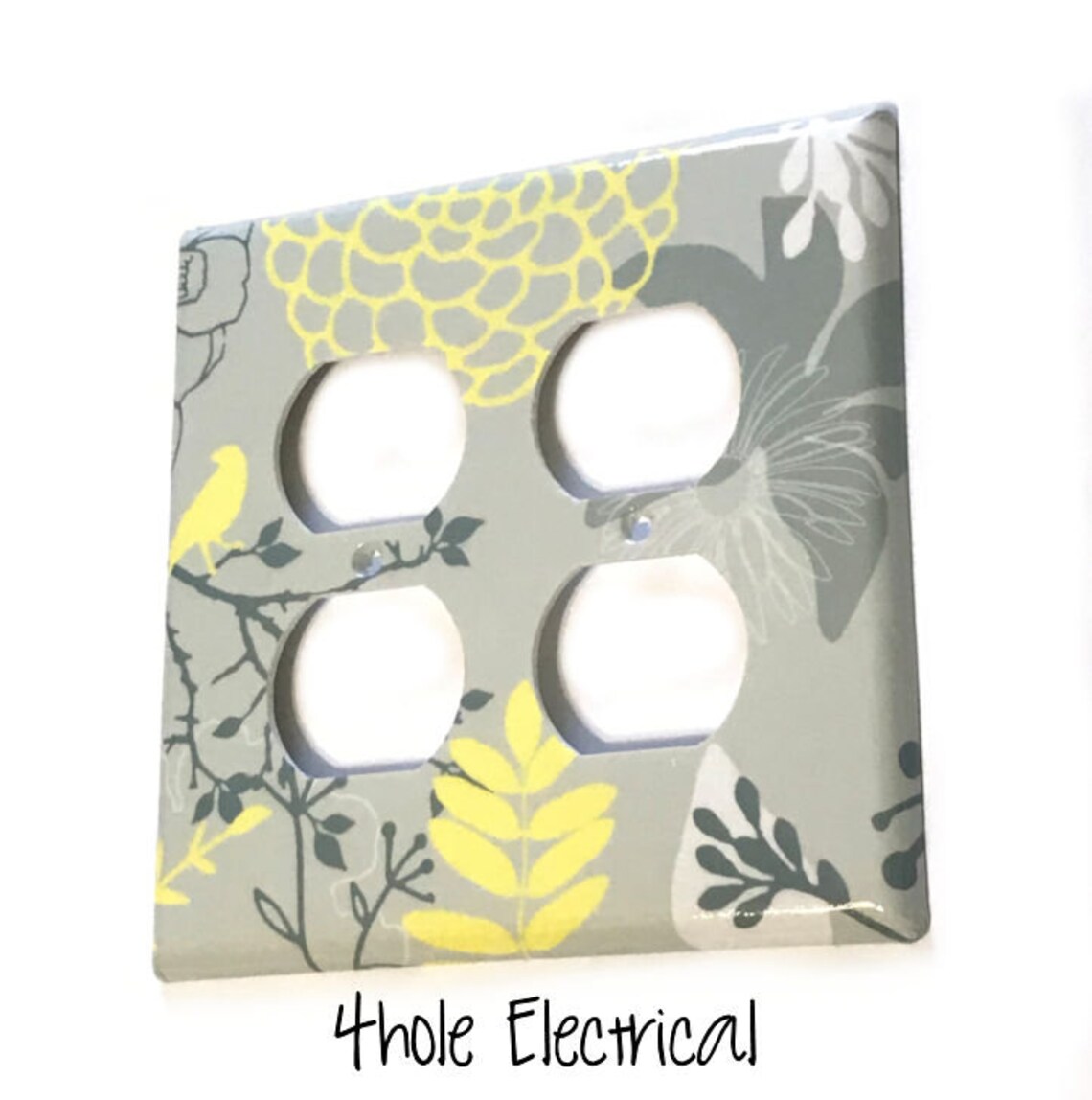 Gray Yellow Switchplate Cover Light Switch Cover Single | Etsy
