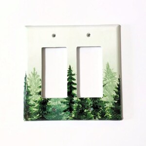 Forest Trees Light Switch Cover, Switchplate Cover Trees, Mountain ...
