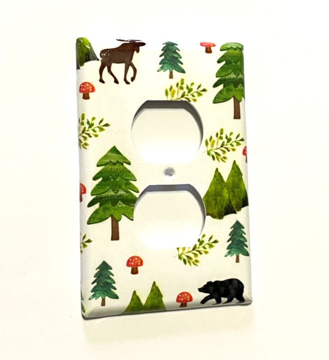 Wild Adventure Switchplate Cover, Woodland Nursery, Outlet Cover Baby ...