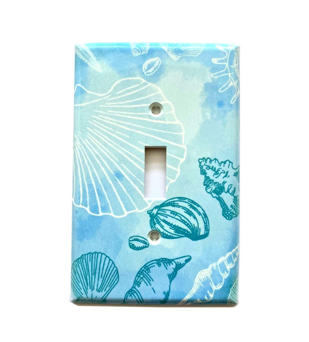 Seashell Light Switch Cover, Beach Switchplate, Triple Switchplate ...