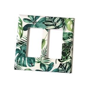 Tropical Plants Switch Cover, Tropic Switchplate, Summer Decor, Rocker ...