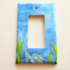 Sea Turtle Light Switch Cover, Turtle Switchplate, Ocean Turtle Toggle ...