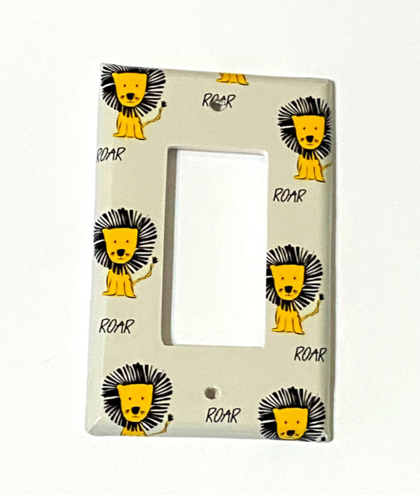Lion Light Switch Cover Lion Switchplate Wild Animal - Etsy