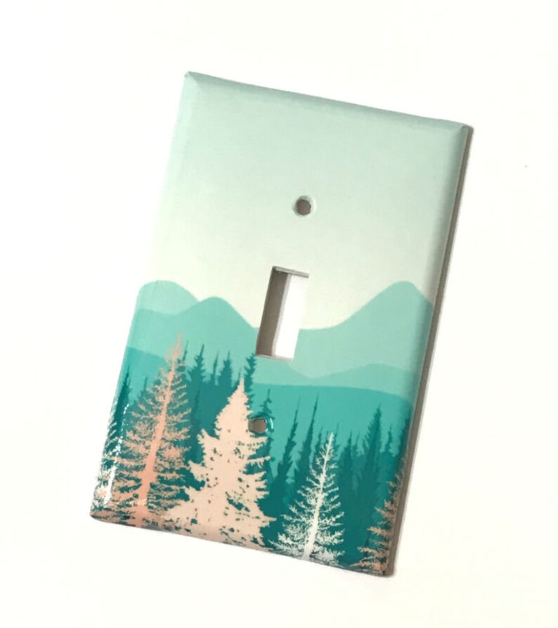 Landscape Mountain Trees Light Switch Cover Switchplate - Etsy