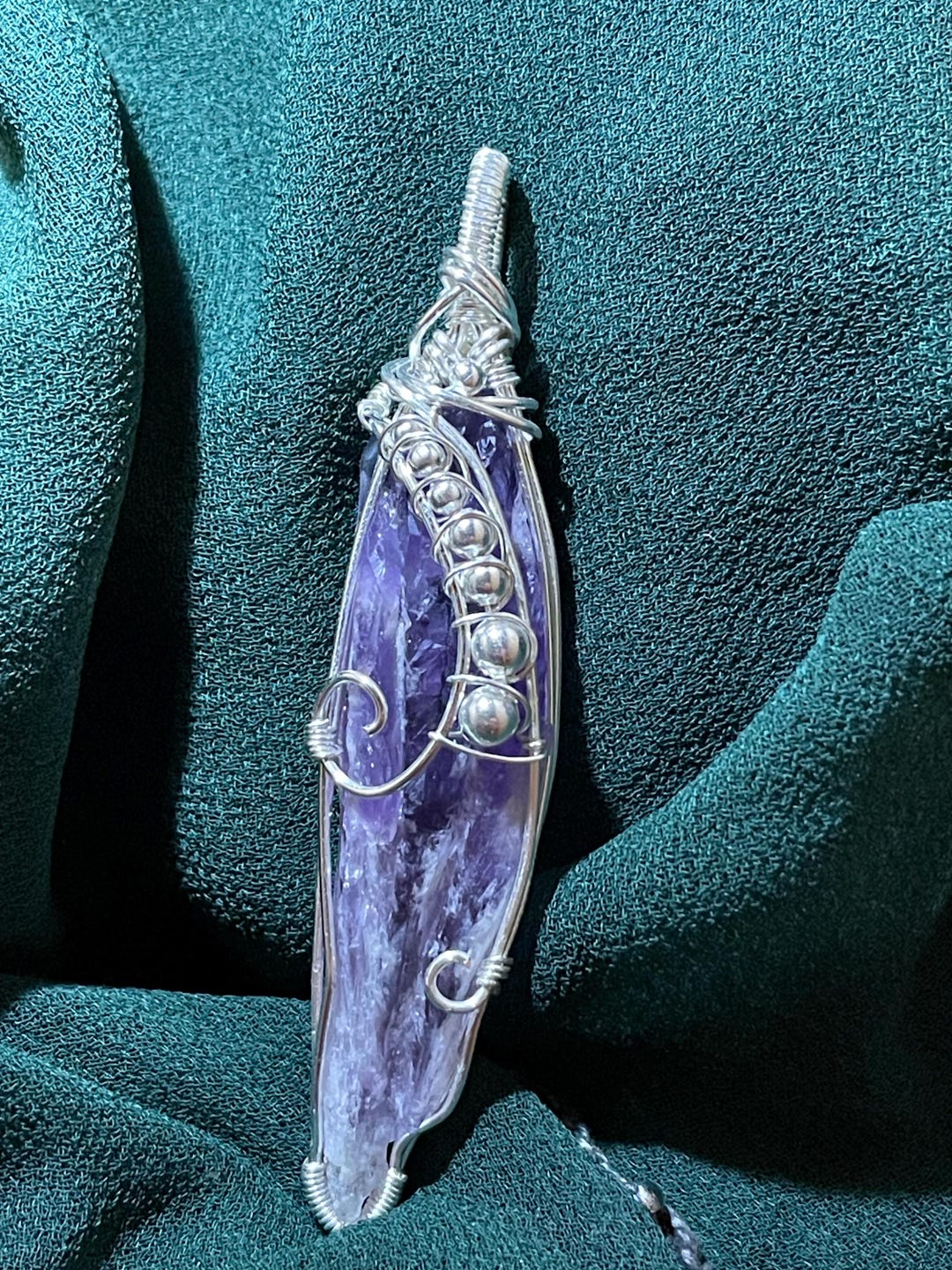Wire Wrapped Amethyst Spike. - Etsy