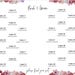 Personalised Wedding Table Seating Plan, A1 Event Seating Plan, Wedding ...