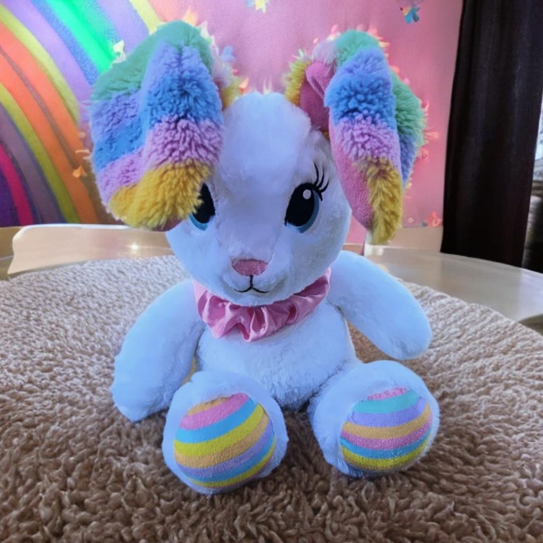 Who's Gonna Know? Rainbow Bunny Stash Jar Stuffie Plushie! She Has a ...