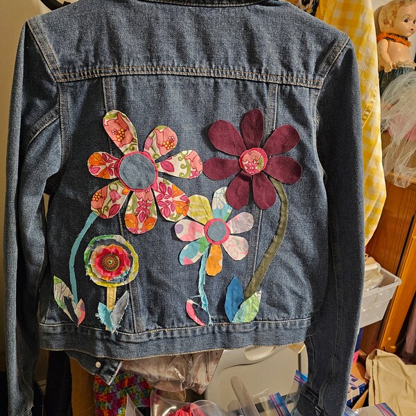 Hippie Jean Jacket - Etsy