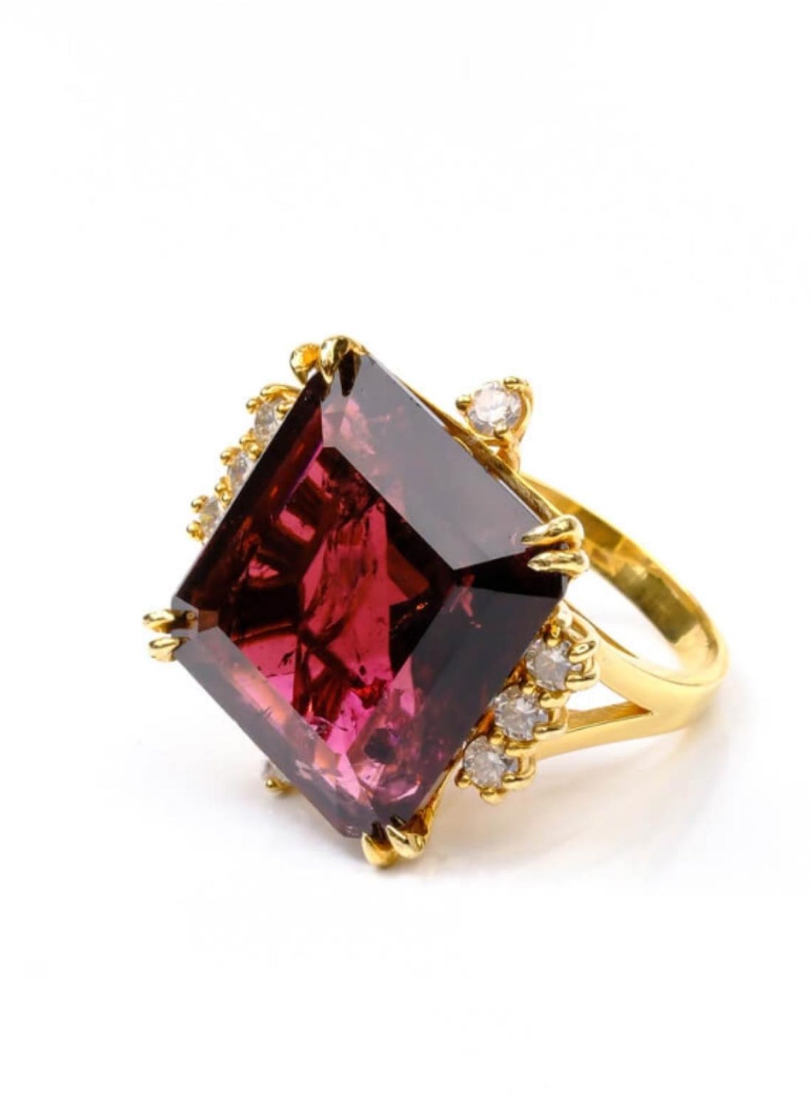 Our Original Tourmaline Crystal 18K Gold Design Ring - Queen's Ring - Etsy