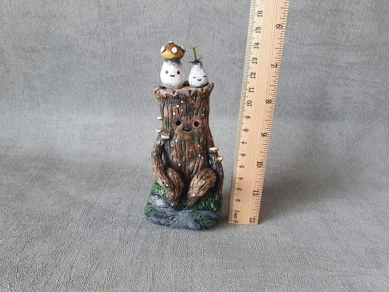 Cute Tree Spirit Forest Sprite With Mushroom Sprouts Fantastical ...