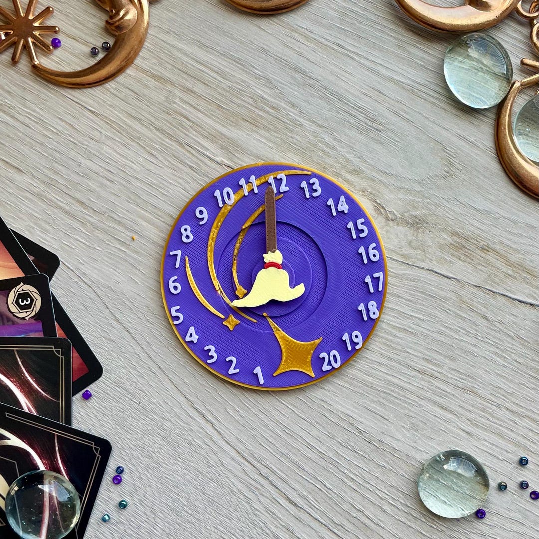 Broom Themed 3D Printed Lore Counter - Etsy