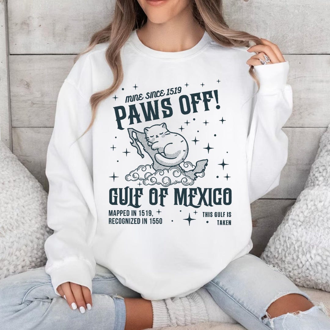 Gulf of Mexico Sweatshirt – Mexico Map Hoodie, Gulf Coast Protest Top ...