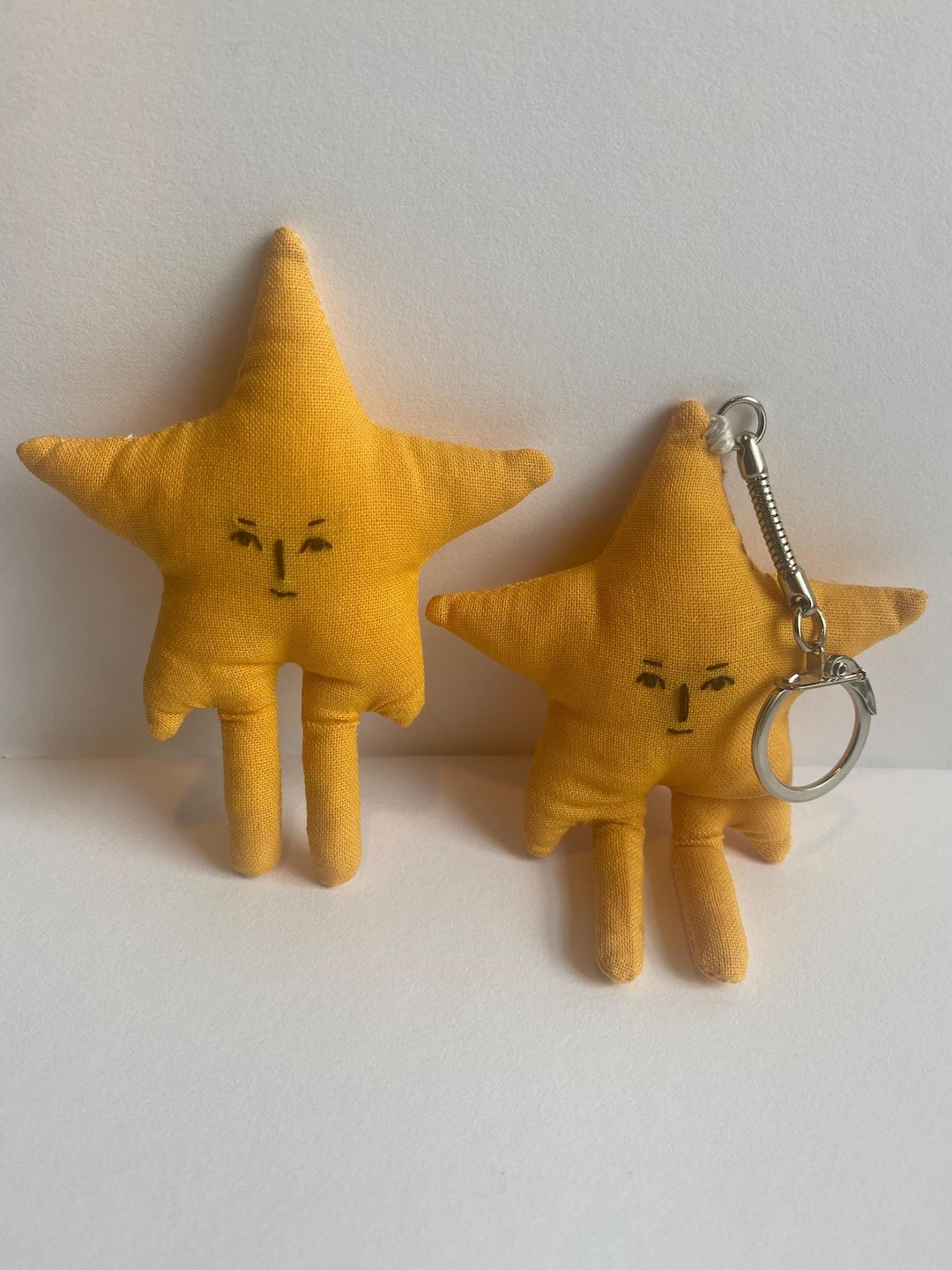 Star Man Pose-able Embroidered Plush Figure/key Ring. Plushie Toy ...