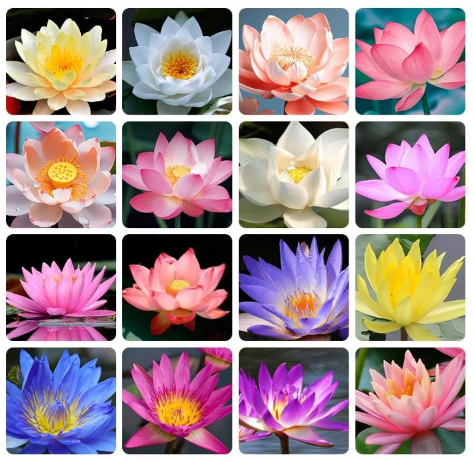 35+ Mixed Bowl Lotus Seeds, Bonsai Lotus Seeds for Planting (nelumbo ...