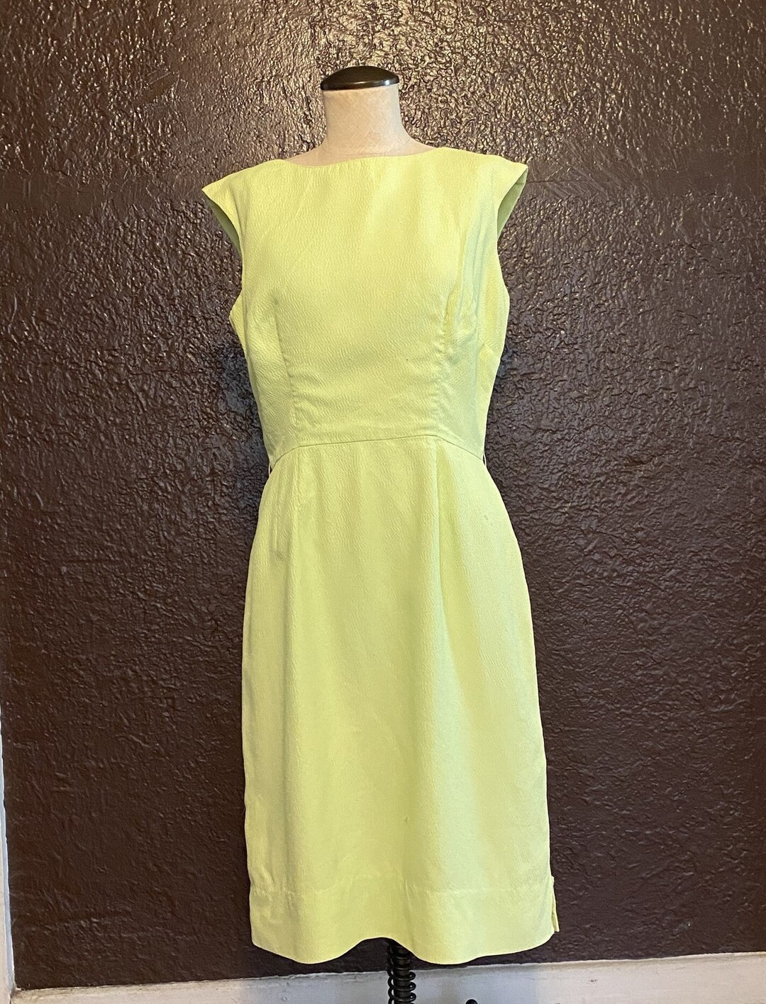 Vintage Neon Green Sheath Dress Just Imagine the Fun You Could Have ...