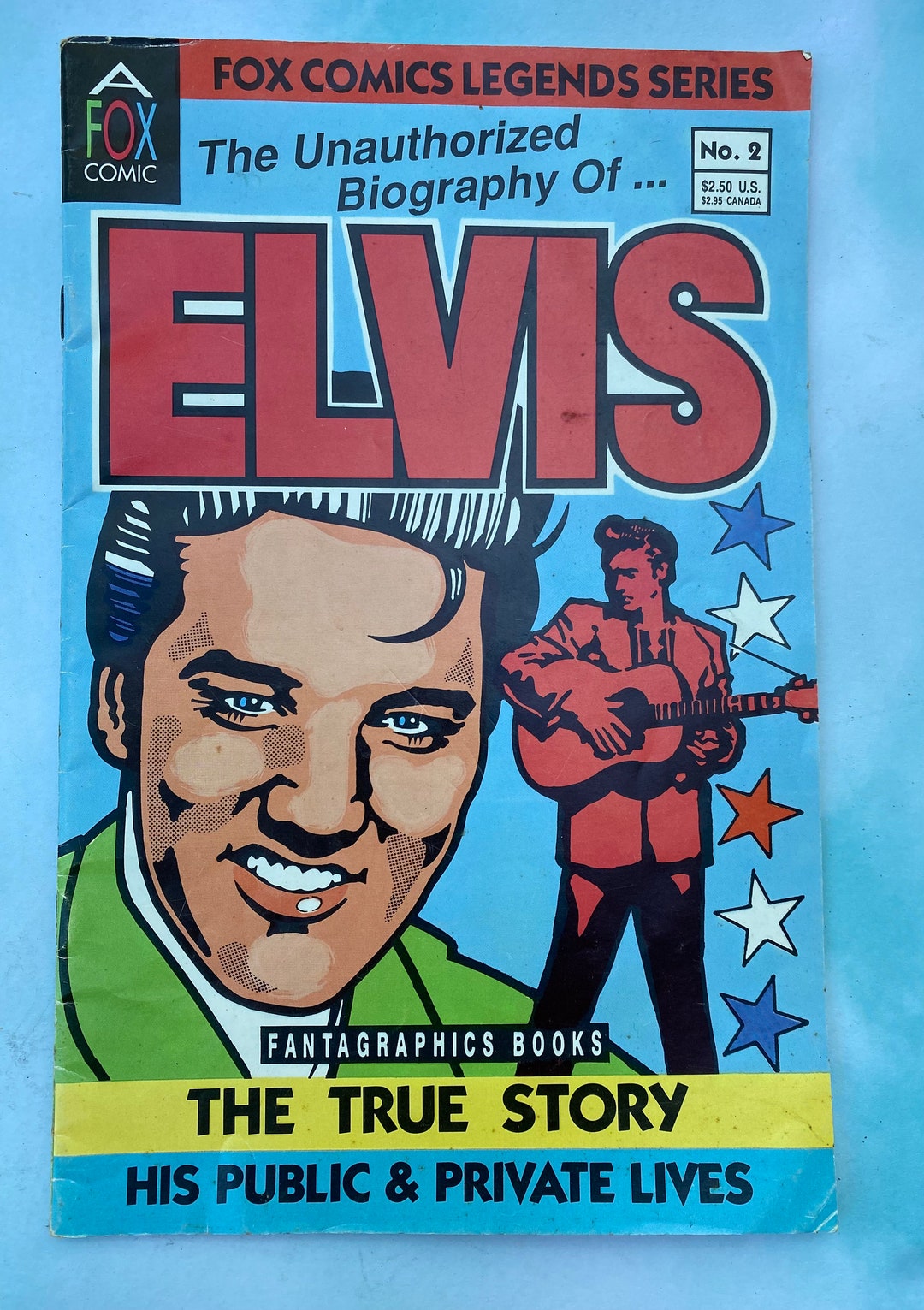 Vintage Elvis Presley Comic Book - Fox Comics Legends (1992) - Etsy