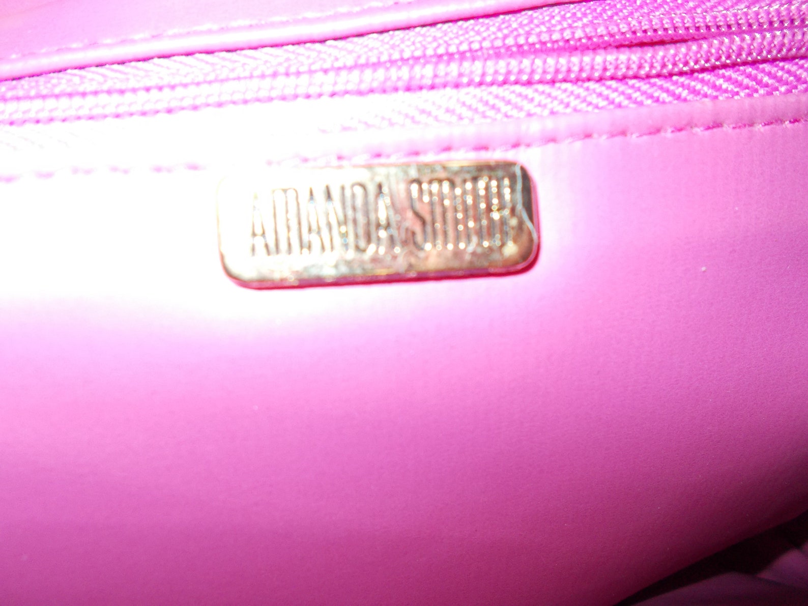 FREE Shipping-hot Pink Amanda Smith Brand Purse With Long Crossbody ...