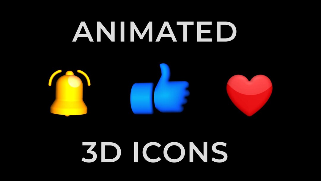 Pack of 3D Animated Icons - Etsy