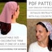 ADULT Modest Prayer Veil Pattern Long Veil Head Covering Head Scarf ...