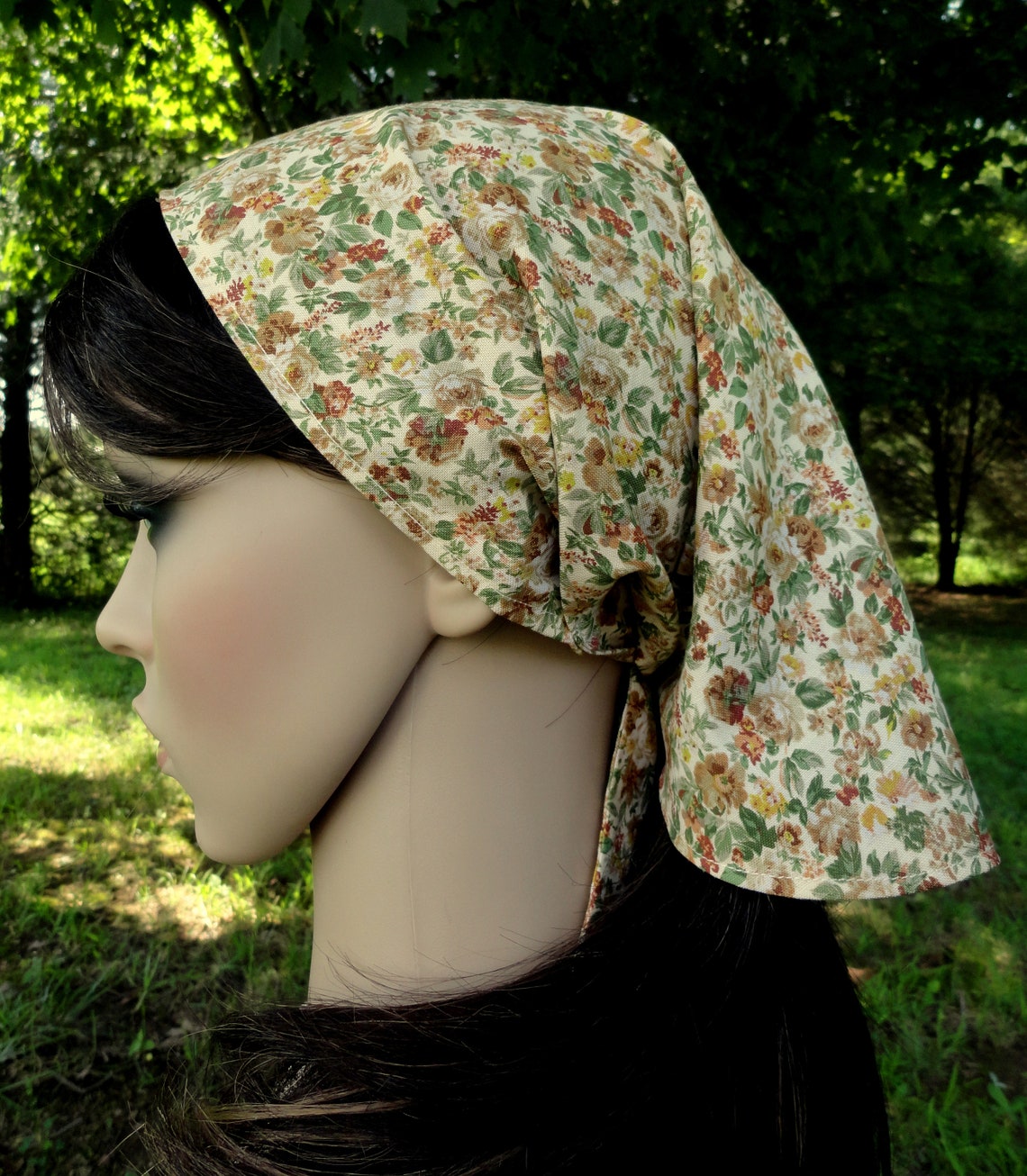 ADULT Modest Prayer Veil Pattern Long Veil Head Covering Head Scarf ...