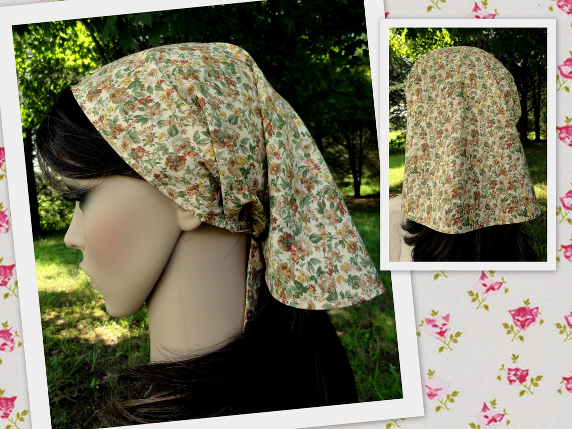 ADULT CHILDRENS Women Headcovering Tutorial Sewing Pattern | Etsy