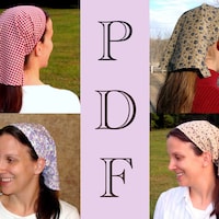 ADULT Head Covering Pattern Headcovering Pattern Wide Fabric Headband ...