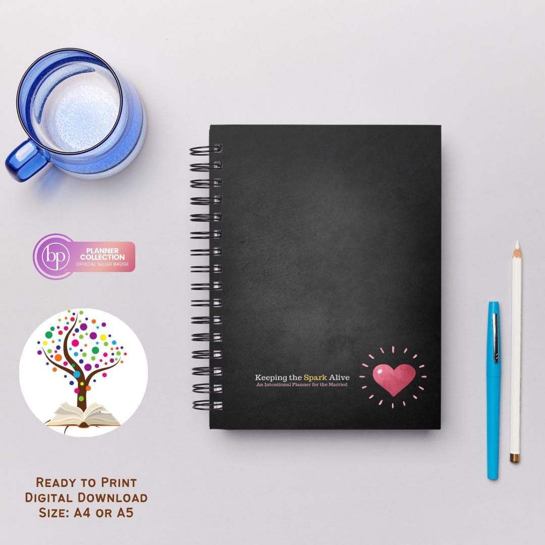Printable Couples Planner, Relationship Planner, Intimacy Journal ...